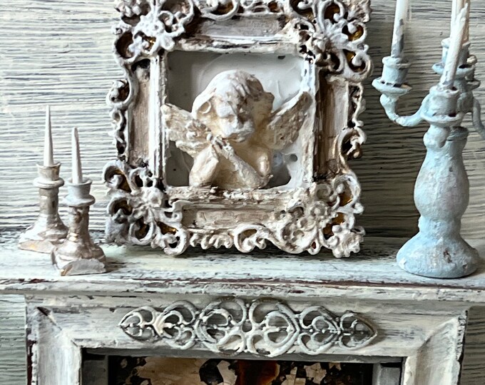 Miniature Original Art, Dollhouse Frame Gilded, Dollhouse Framed Art ...