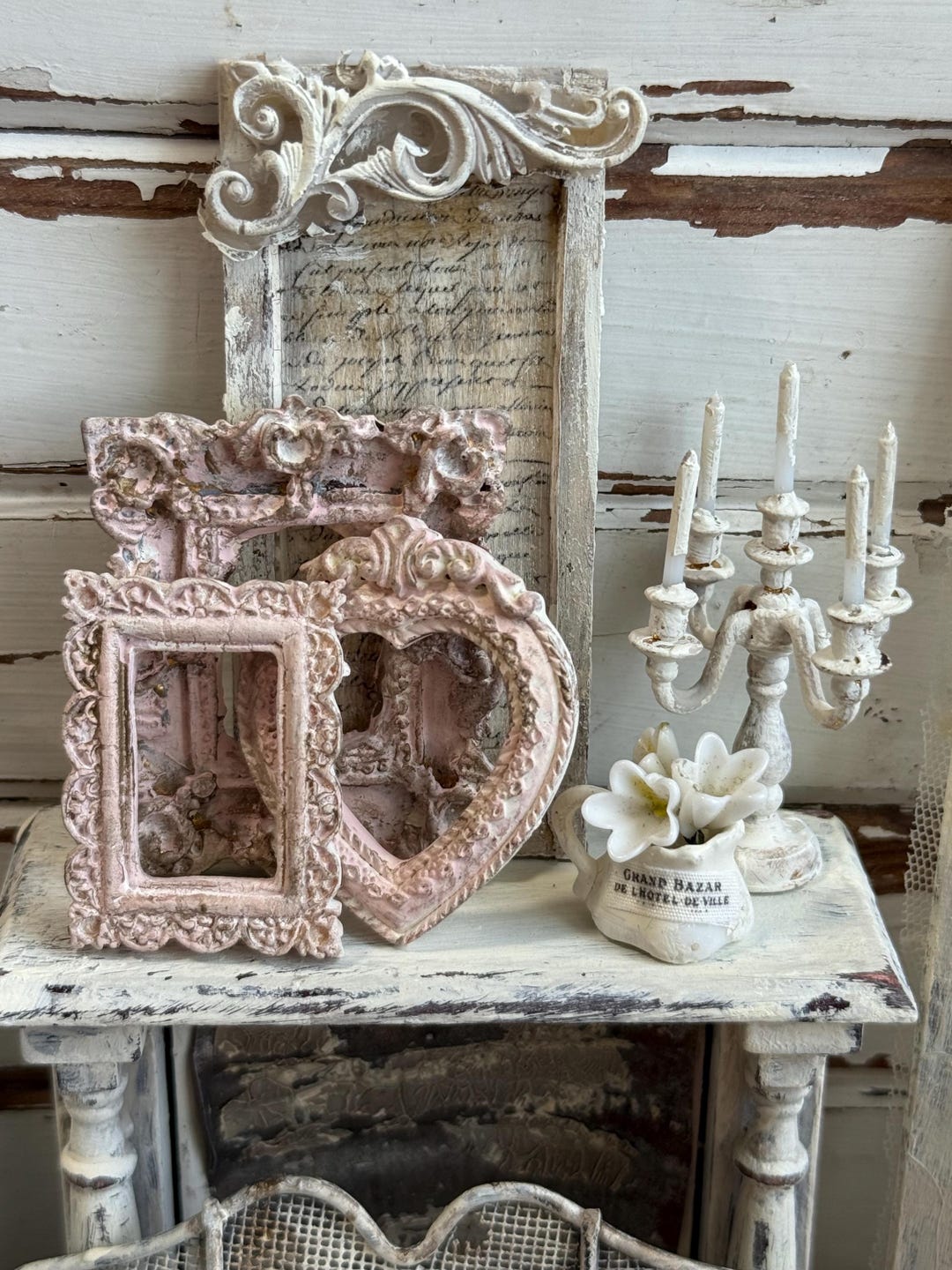 Miniature Pink Dollhouse Frame Set: Artisan Crafted, One-of-a-kind - Etsy