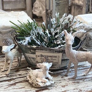 Miniature Original Art , Dollhouse Fawn Statue, Dollhouse Art Fawn ...