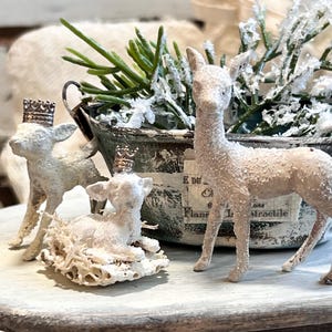 Miniature Original Art , Dollhouse Fawn Statue, Dollhouse Art Fawn ...