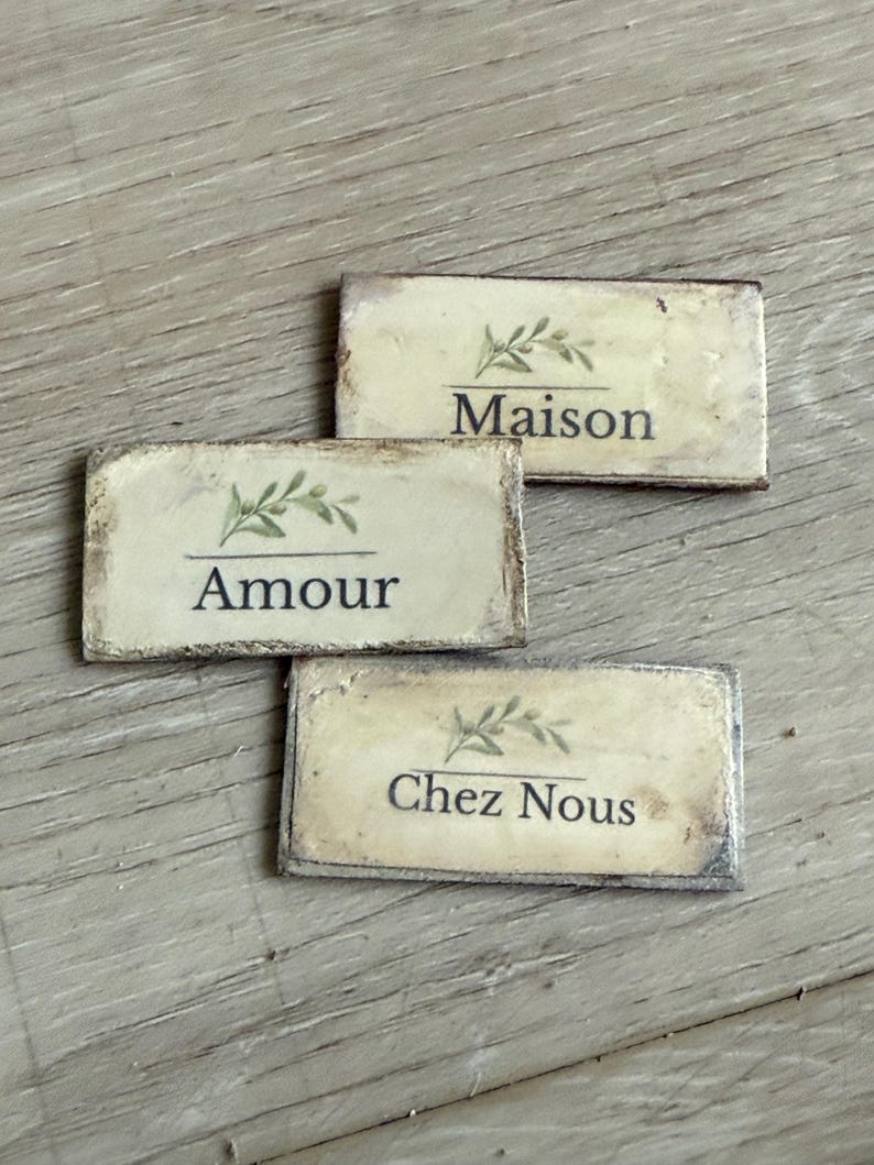 French Dollhouse Signs | La Maison Signature Collection | Miniature ...