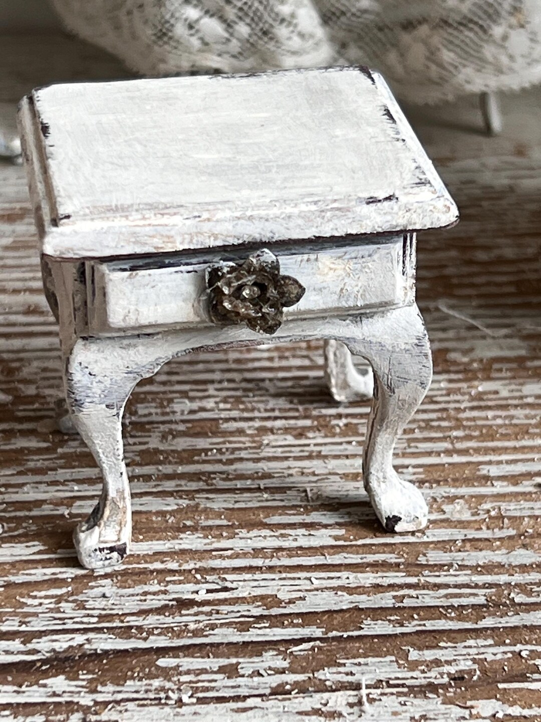 Miniature Side Table, Dollhouse Table, Vintage Dollhouse Table ...