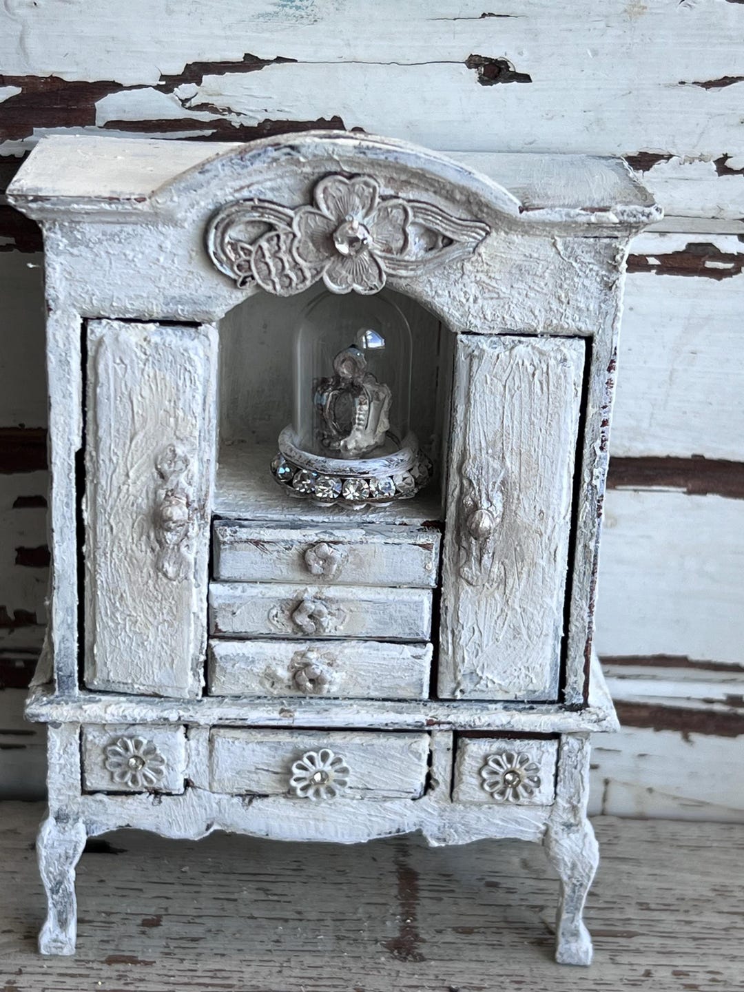 Dollhouse Hutch, Dollhouse Miniature Furniture, Dollhouse Cabinet ...