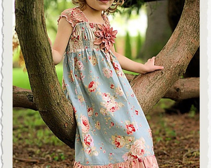 TEA ROSE Dress and Hat From Mamapatrice Custom Boutique - Etsy