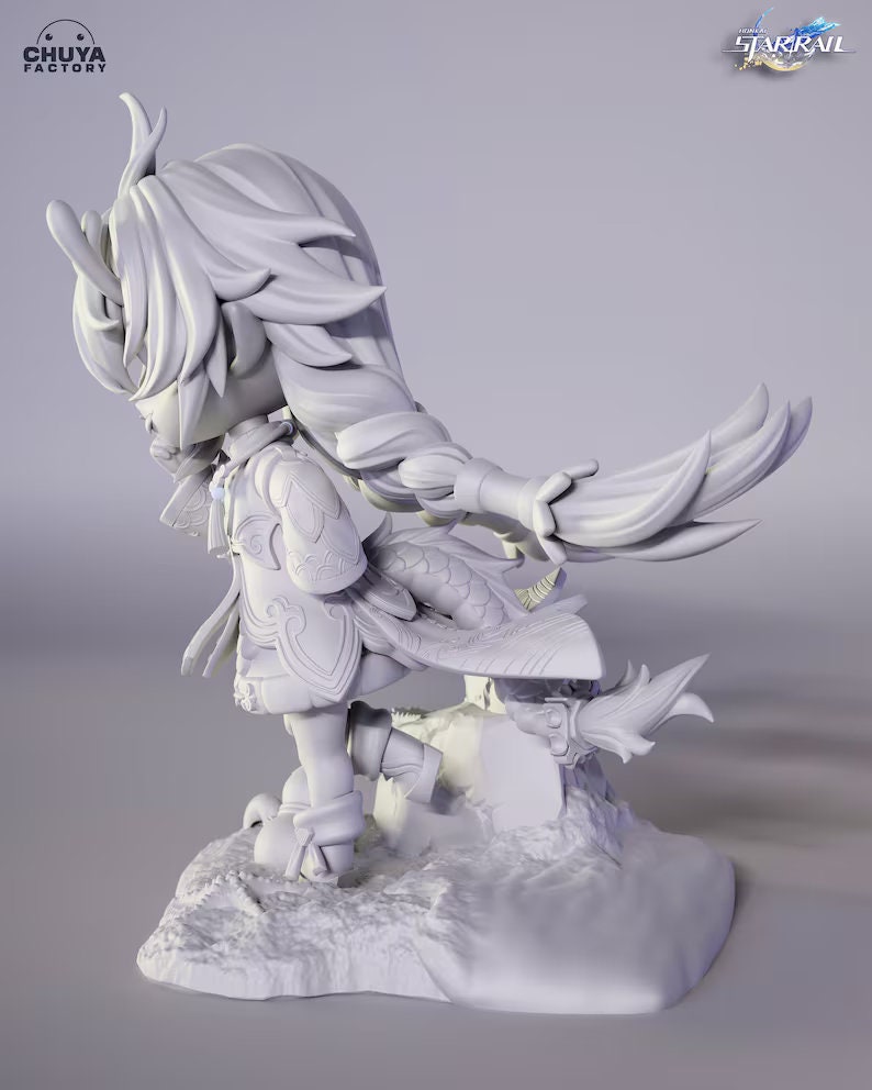 Chibi Bailu [honkai: Star Rail] - STL Model for Resin Figure 3D ...