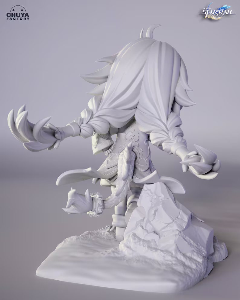 Chibi Bailu [honkai: Star Rail] - STL Model for Resin Figure 3D ...