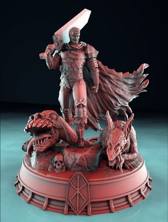 Guts berserk STL Model for Resin Figure 3D Printing - Etsy