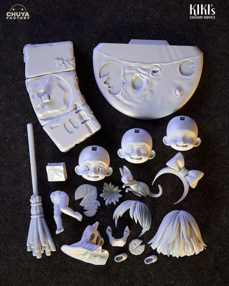 Chibi Kiki [kiki's Delivery Service] - STL Model for Resin Figure 3D ...