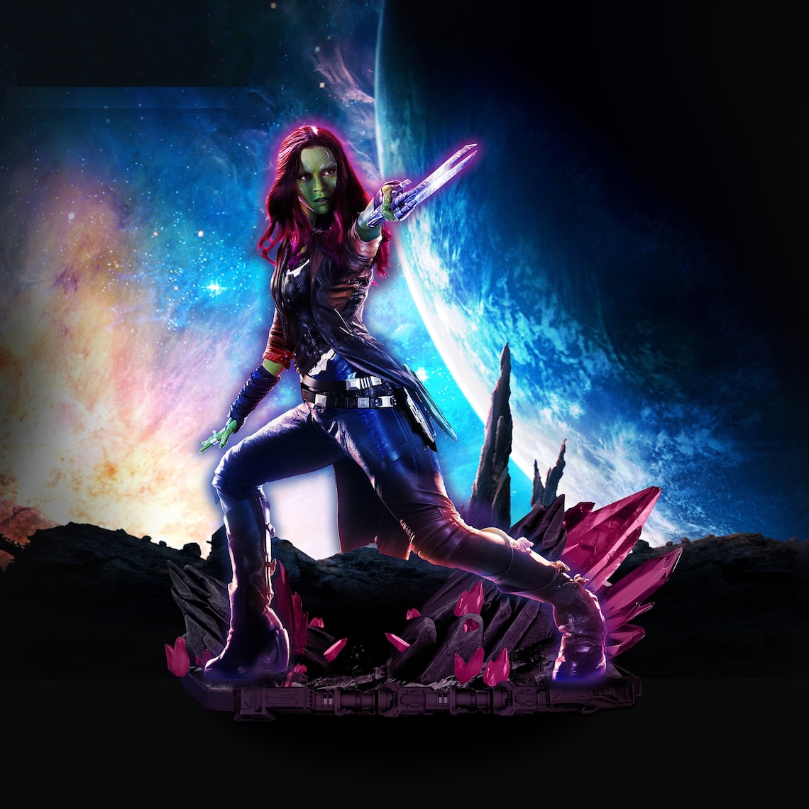 Gamora [guardians of the Galaxy] - STL Model for Resin Figure 3D ...