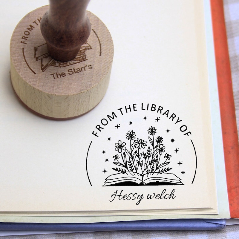 Personalized Book Stamps - Etsy