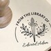 Custom Library STAMP |book Stamp | Book Lover Stamp | From the Library ...