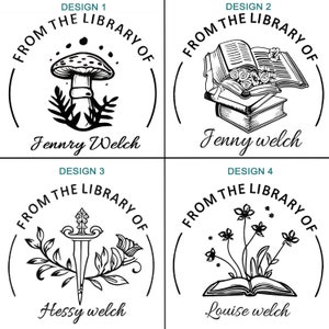 Customize Library Stamp| Customize Book Stamp | Custom Library Stamp ...