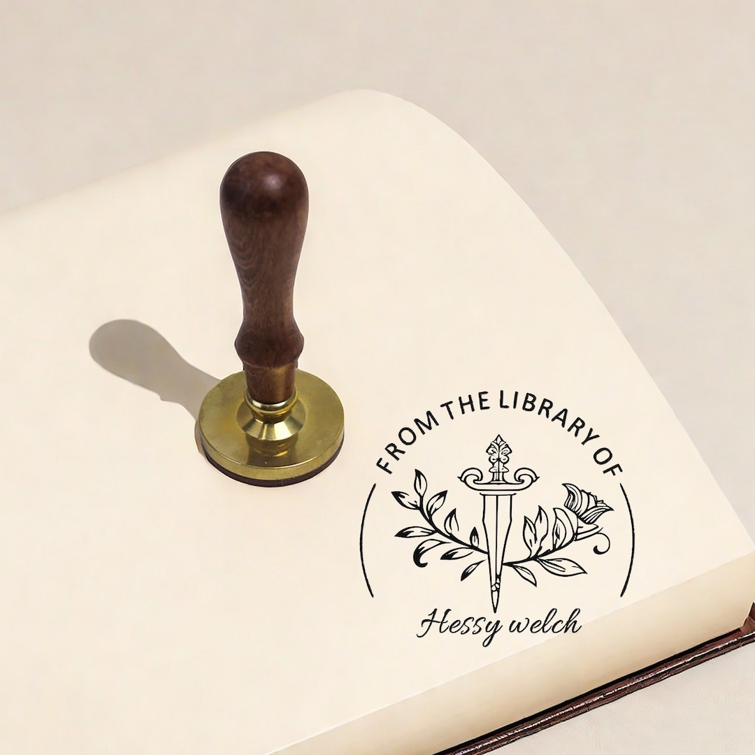 Personalized Library STAMP Book Stamp Book Lover Stamp | From the ...