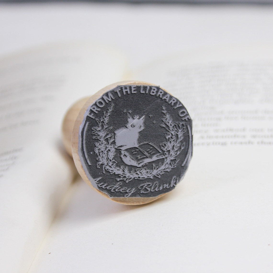 PERSONALIZED BOOK STAMP Gift for Book Lovers Custom Library Stamp From ...