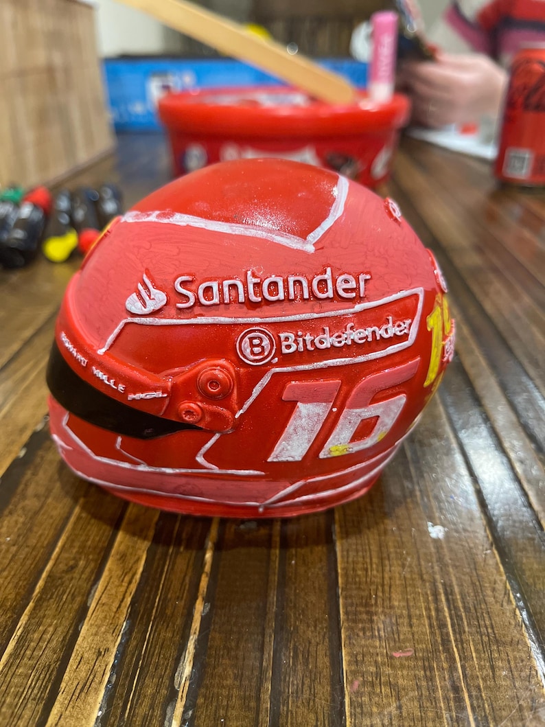 Charles Leclerc Replica F1 Helmet - Etsy