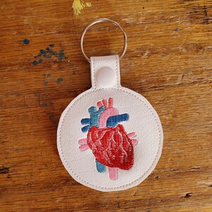 Anatomical Heart Keychain - With or Without Custom Text - Two Sizes ...