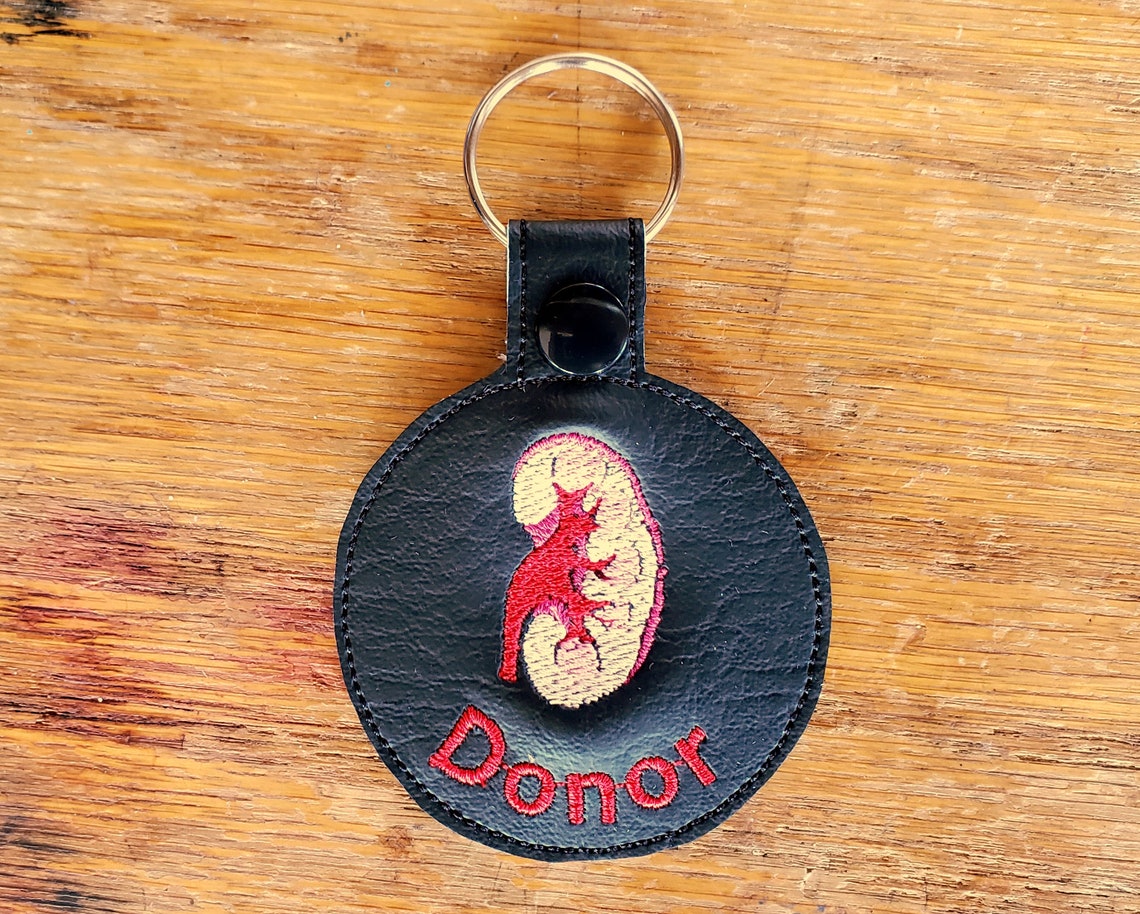 Kidney Keychain With or Without Custom Text Two Sizes - Etsy