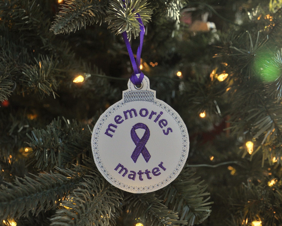 Awareness Ribbon Embroidered Christmas Ornament - Etsy