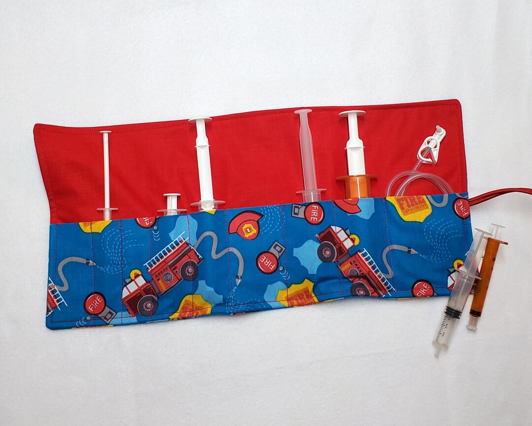Firetruck Syringe Holster Lets You Tote Prefilled Oral or Enfit ...