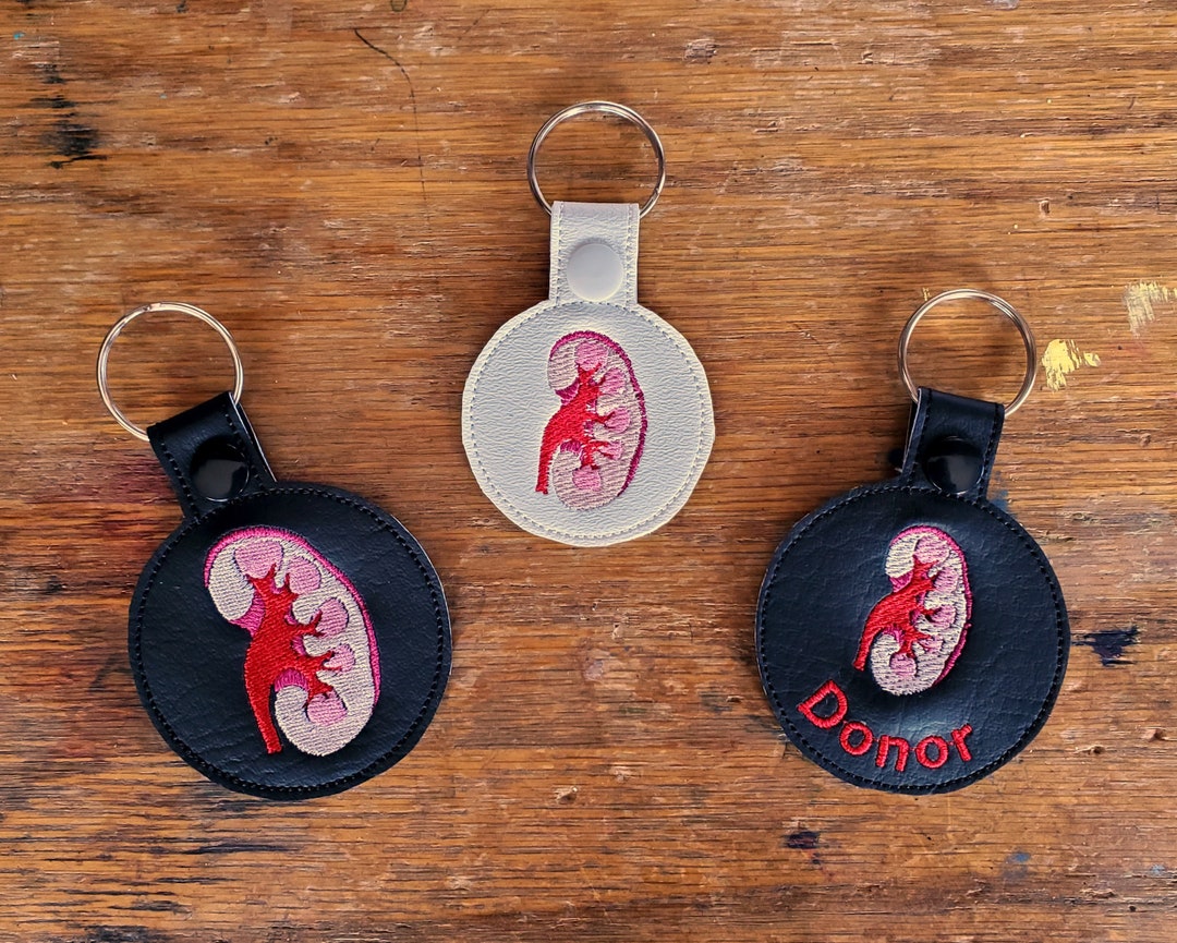 Kidney Keychain - With or Without Custom Text - Two Sizes Kidney ...