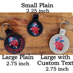 Anatomical Heart Keychain - With or Without Custom Text - Two Sizes ...