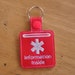 Medical Alert Keychain, Key Fob. Medical Information Inside. Details of ...