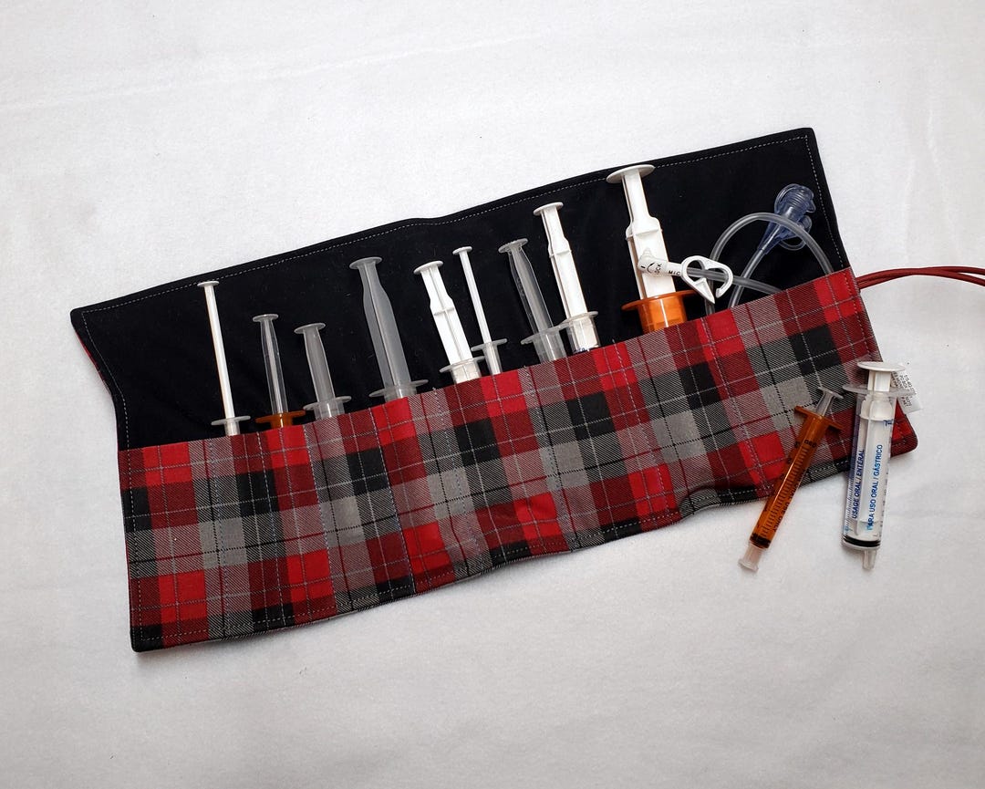 Plaid Syringe Holster Lets You Tote Prefilled Oral or Enfit Syringes on ...