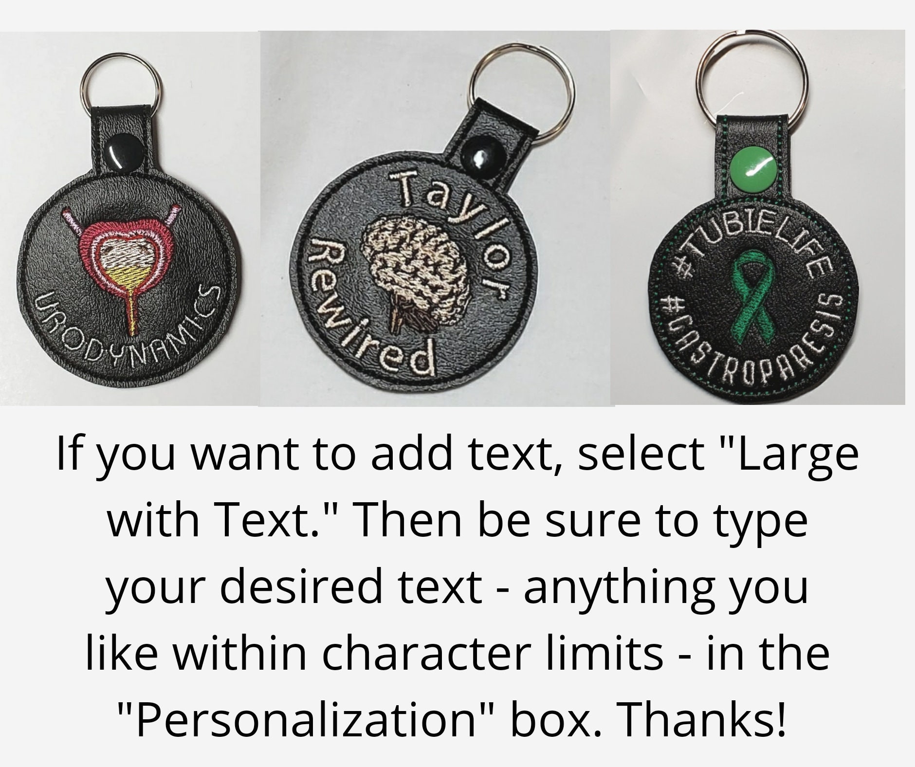 Kidney Keychain with or without custom text two sizes | Etsy