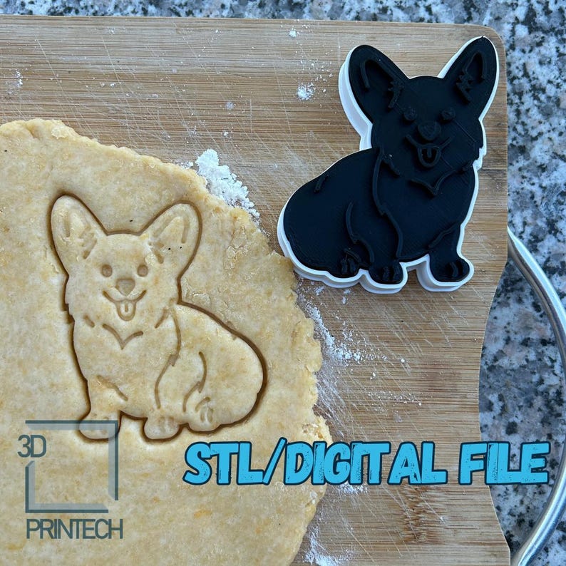Digital STL File Download for Corgi Cookie Cutter - Etsy