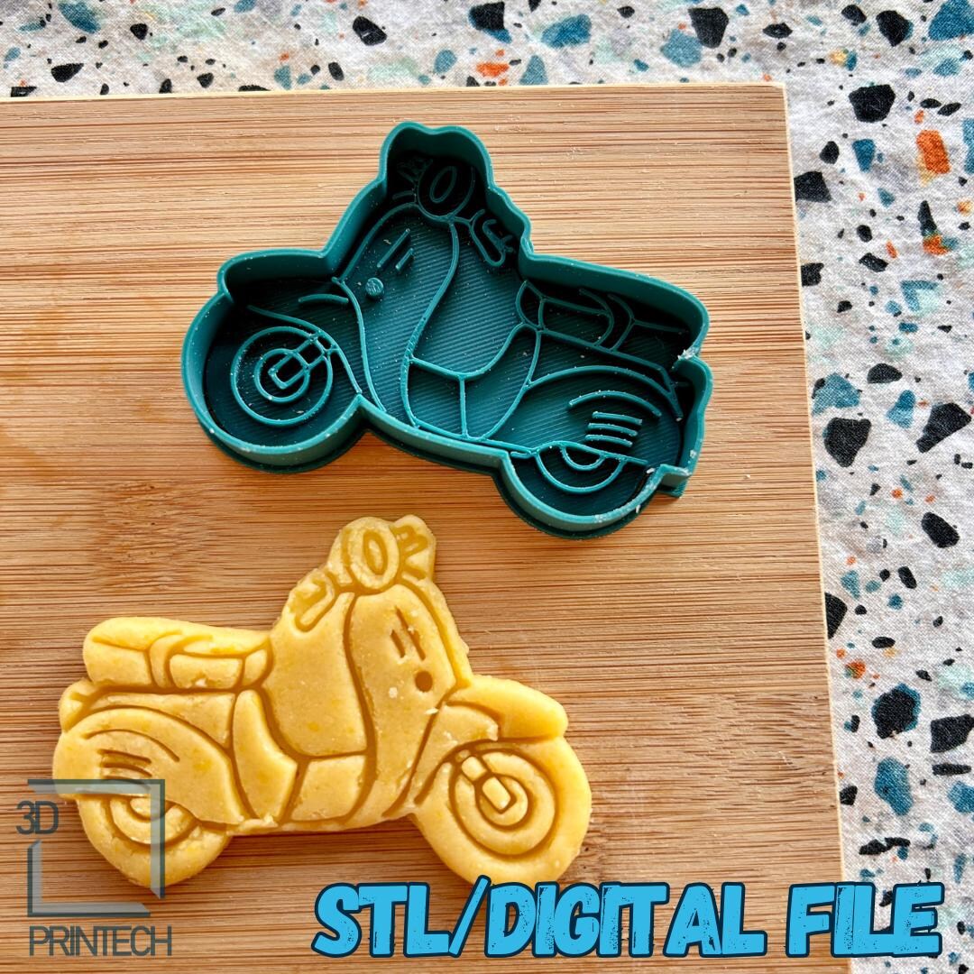 Digital STL File Download for Vespa Scooter Cookie Cutter - Etsy
