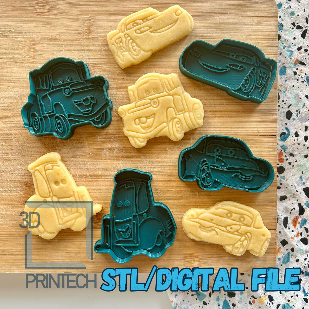 Digital STL File Download for Cars Cookie Cutter Set - Etsy