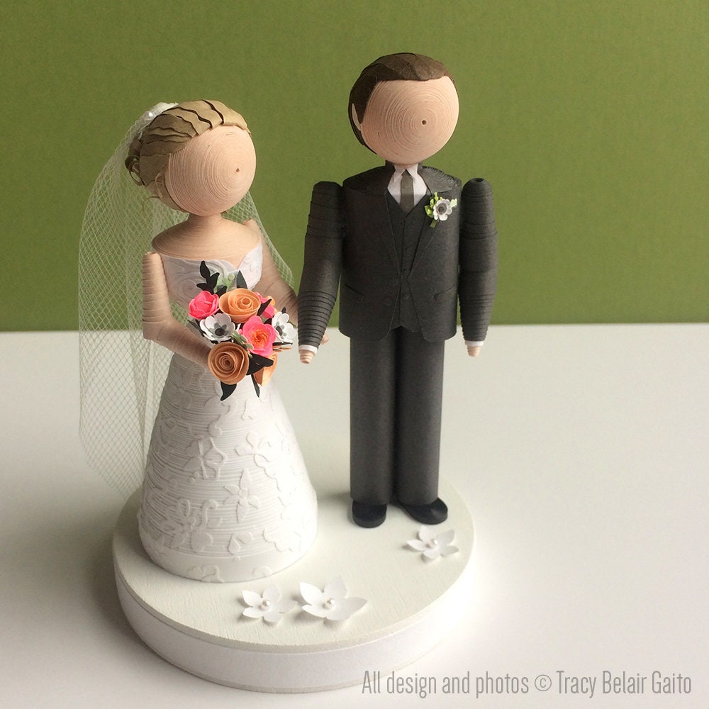 CUSTOM Wedding Cake Topper Figurines, Personalized Wedding Lookalike ...