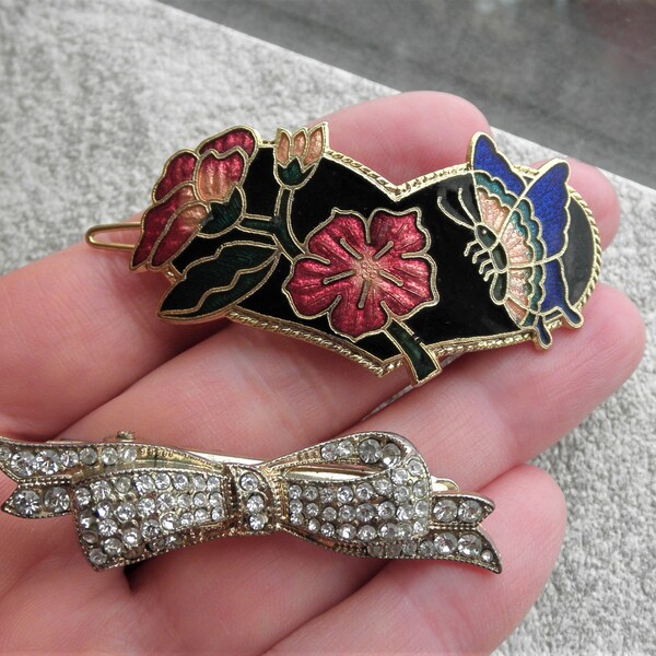Enamel Barrette - Etsy