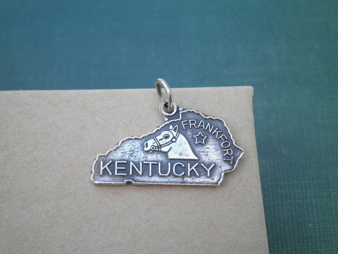 Vintage Kentucky Silver Souvenir Charm Frankfort Horse Head Kentucky ...