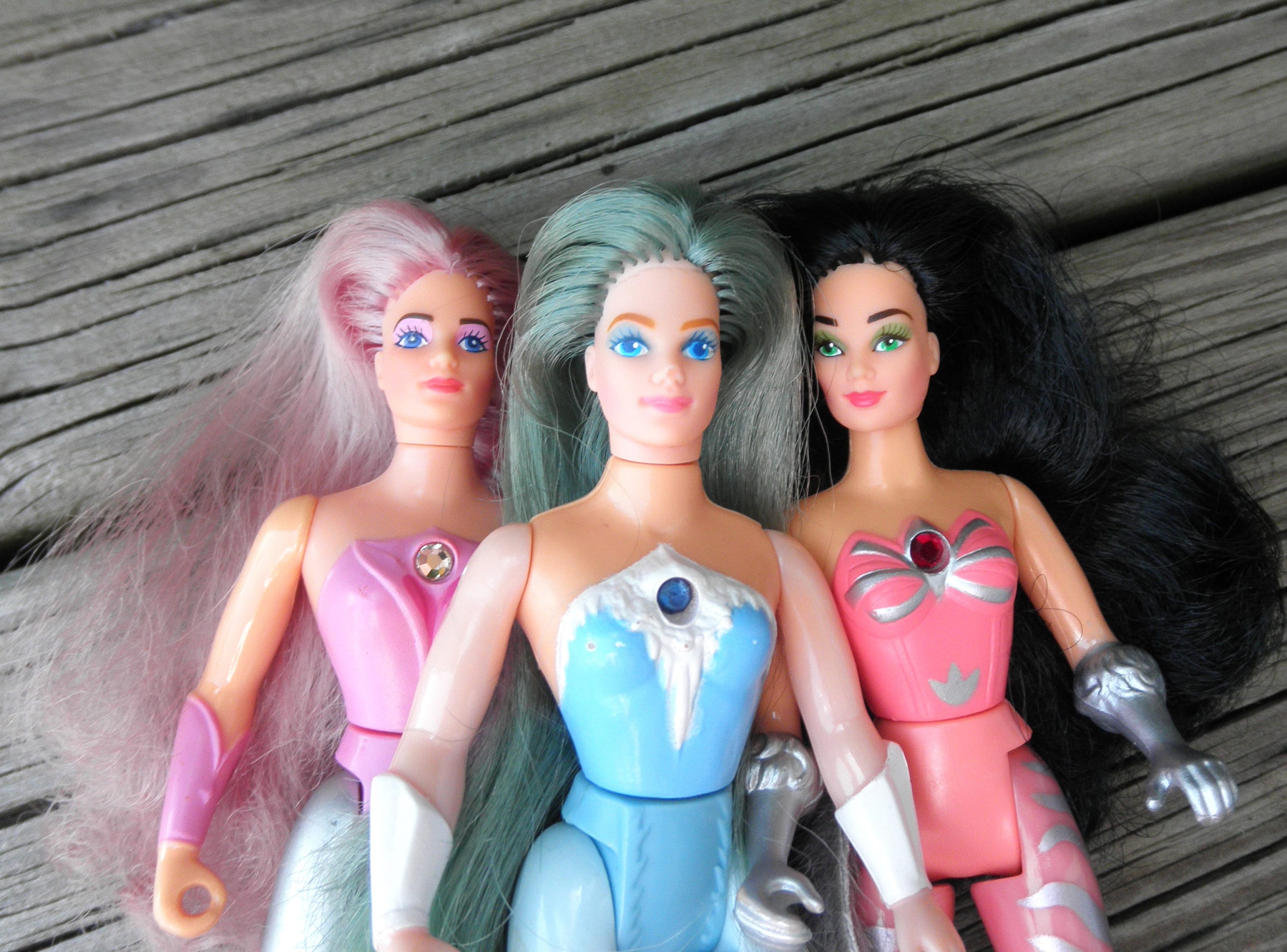 Vintage 1980s She Ra Princess of Power Dolls Frosta Glimmer & Catra ...