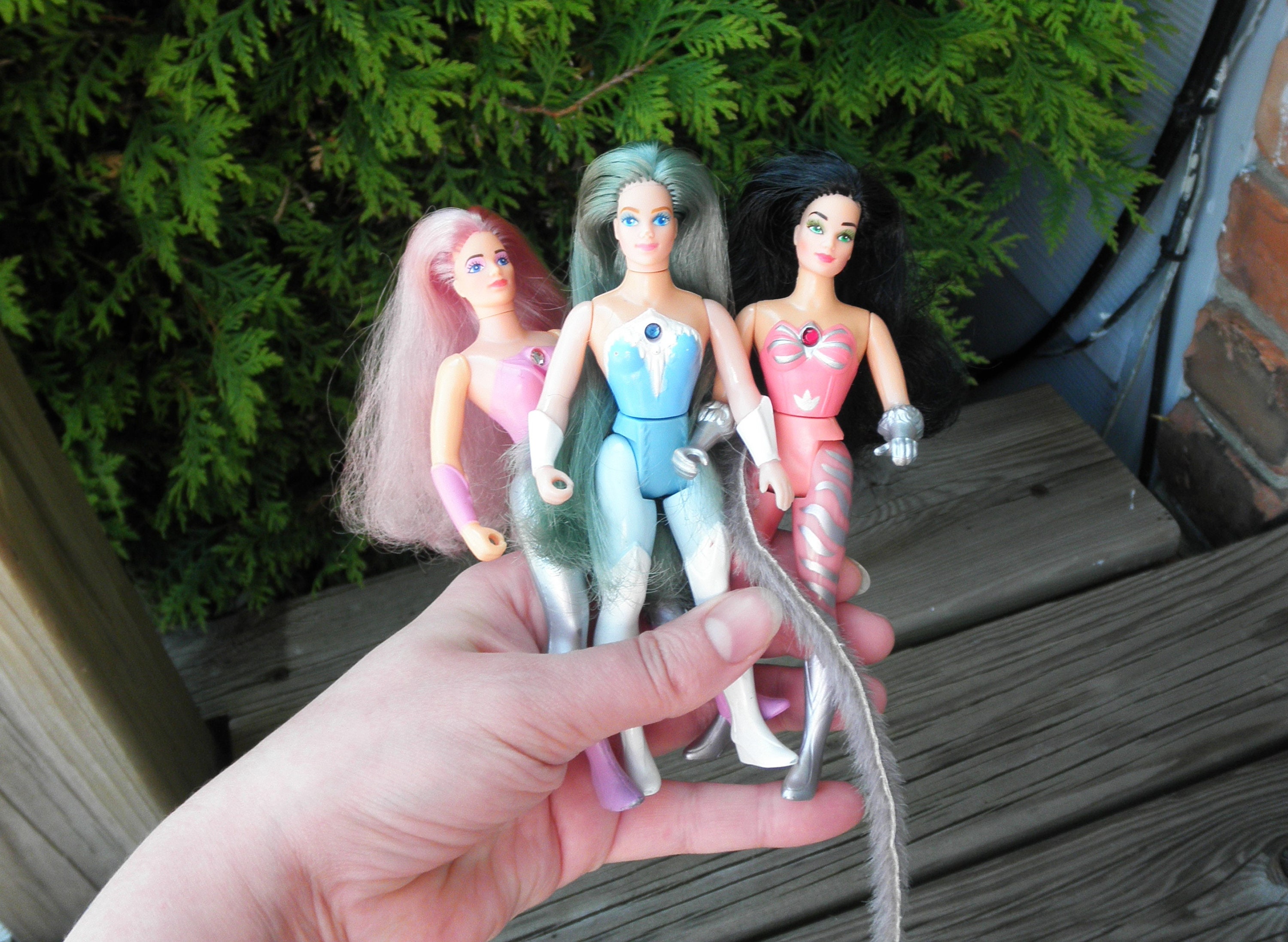 Vintage 1980s She Ra Princess of Power Dolls Frosta Glimmer & Catra ...