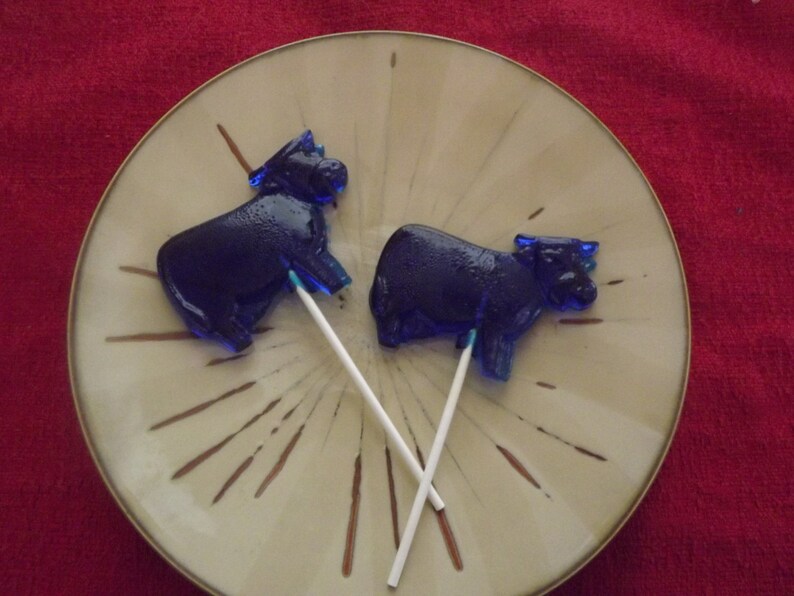 12 Cow Lollipops Sucker Farm Party Wedding Favor Birthday | Etsy