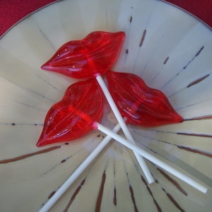 10 Sexy Lipstick Smiling Lips Lollipops Party Favor Smile - Etsy