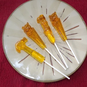 12 Tool Hammer Wrench Saw Lollipop Sucker Candy Party Favor Birthday ...