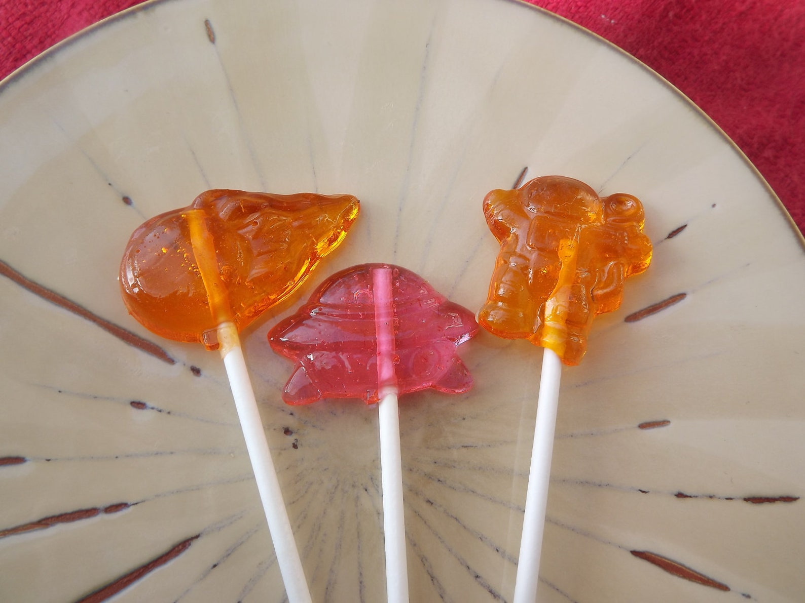 12 Space Lollipops Saturn Rocketship Earth Alien Comet Birthday ...