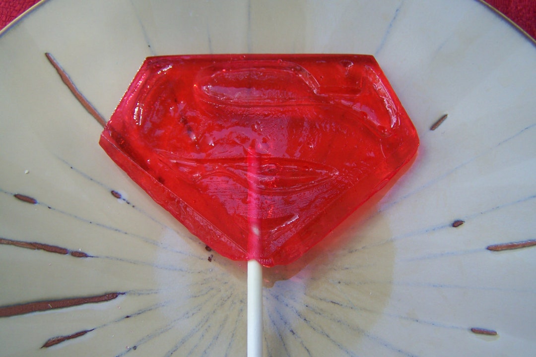 8 Super S Lollipop Party Favor Sucker Super Hero Man - Etsy