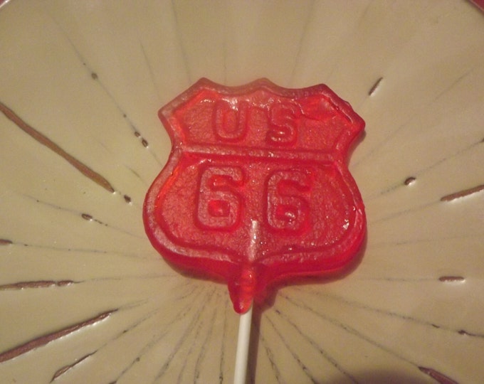 10 Route 66 Motherroad Hwy Lollipops Gift Candy Sucker Party Favor ...