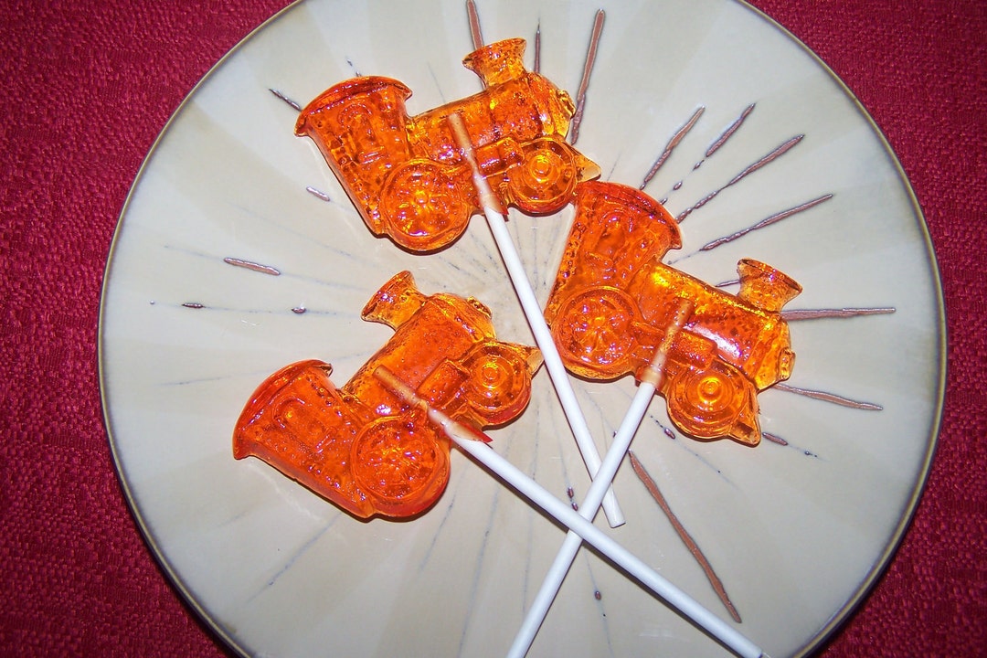 10 Train Trains Suckers Lollipops Party Favors Thomas Percy - Etsy