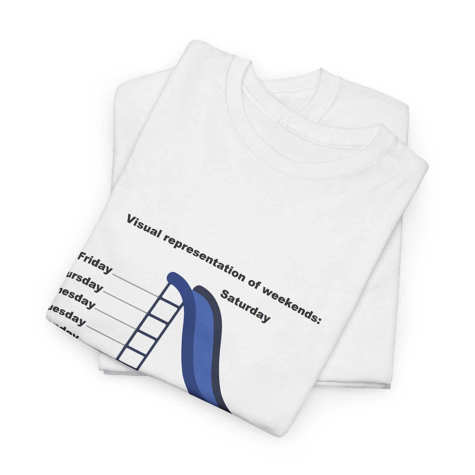 Visual Representation of a Weekend Men's Tee - Etsy