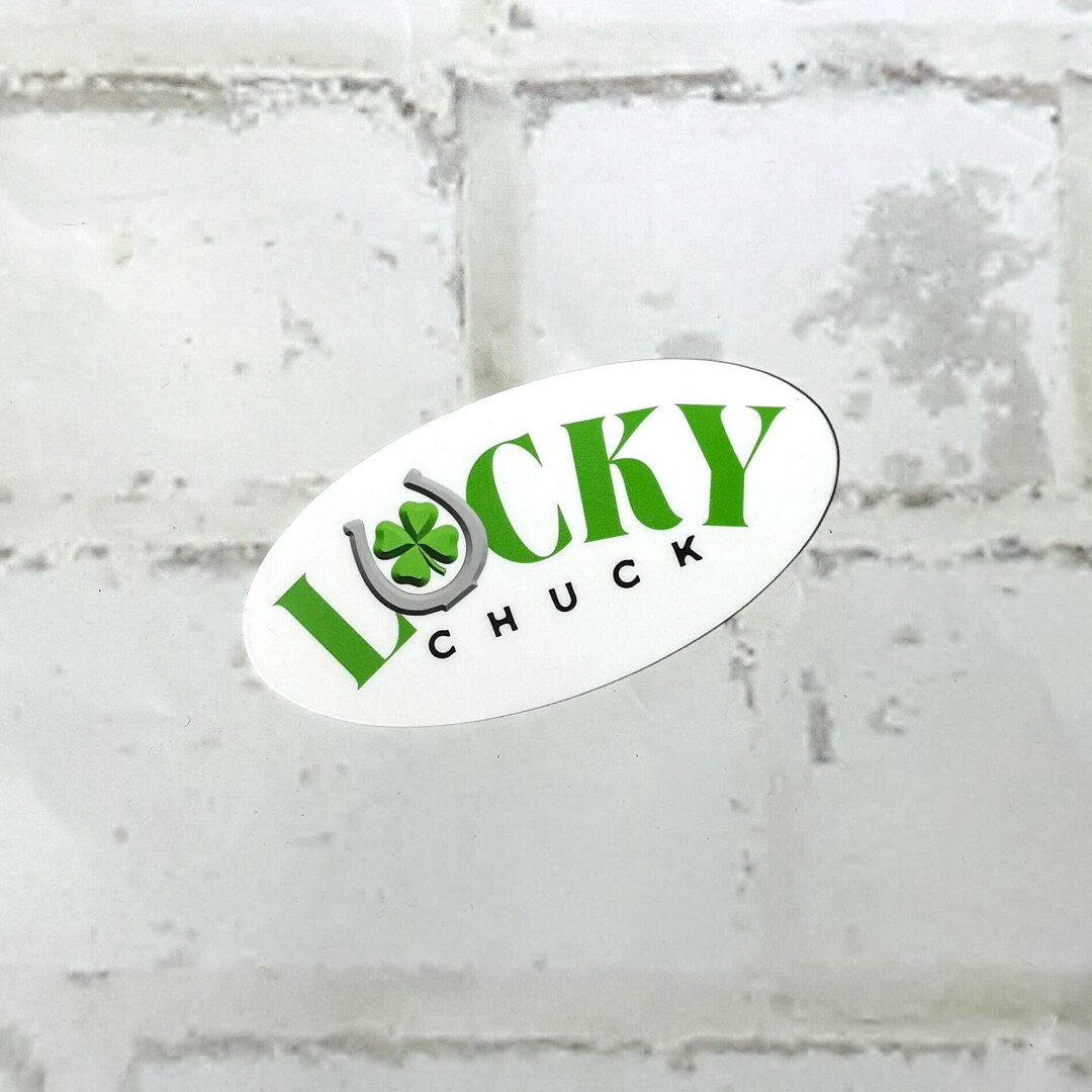 Oval Lucky Chuck Logo Sticker Western Sticker - Etsy