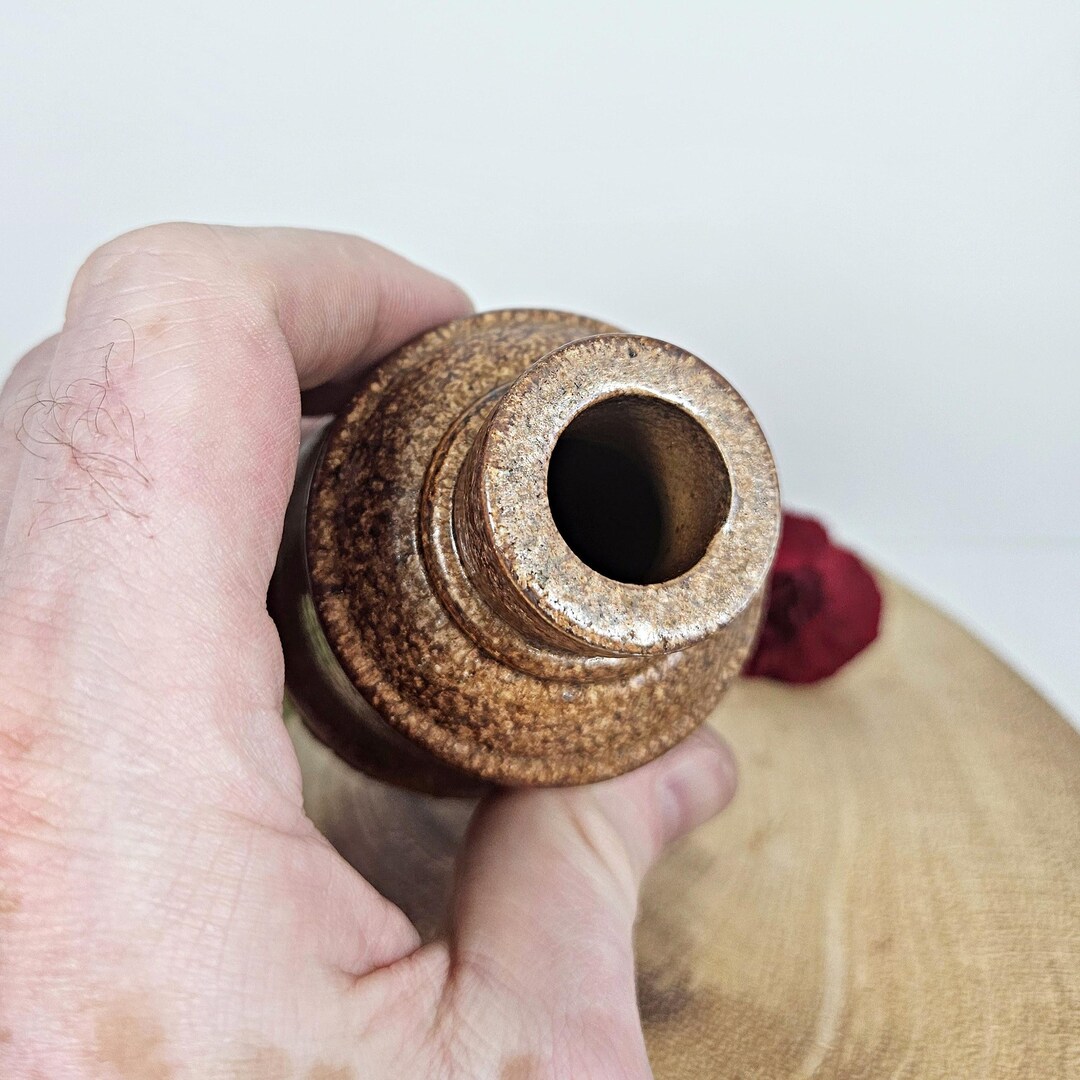 Antique Stoneware Ink Pot, Old Vintage Ink Well, Writers Gift, Pottery ...