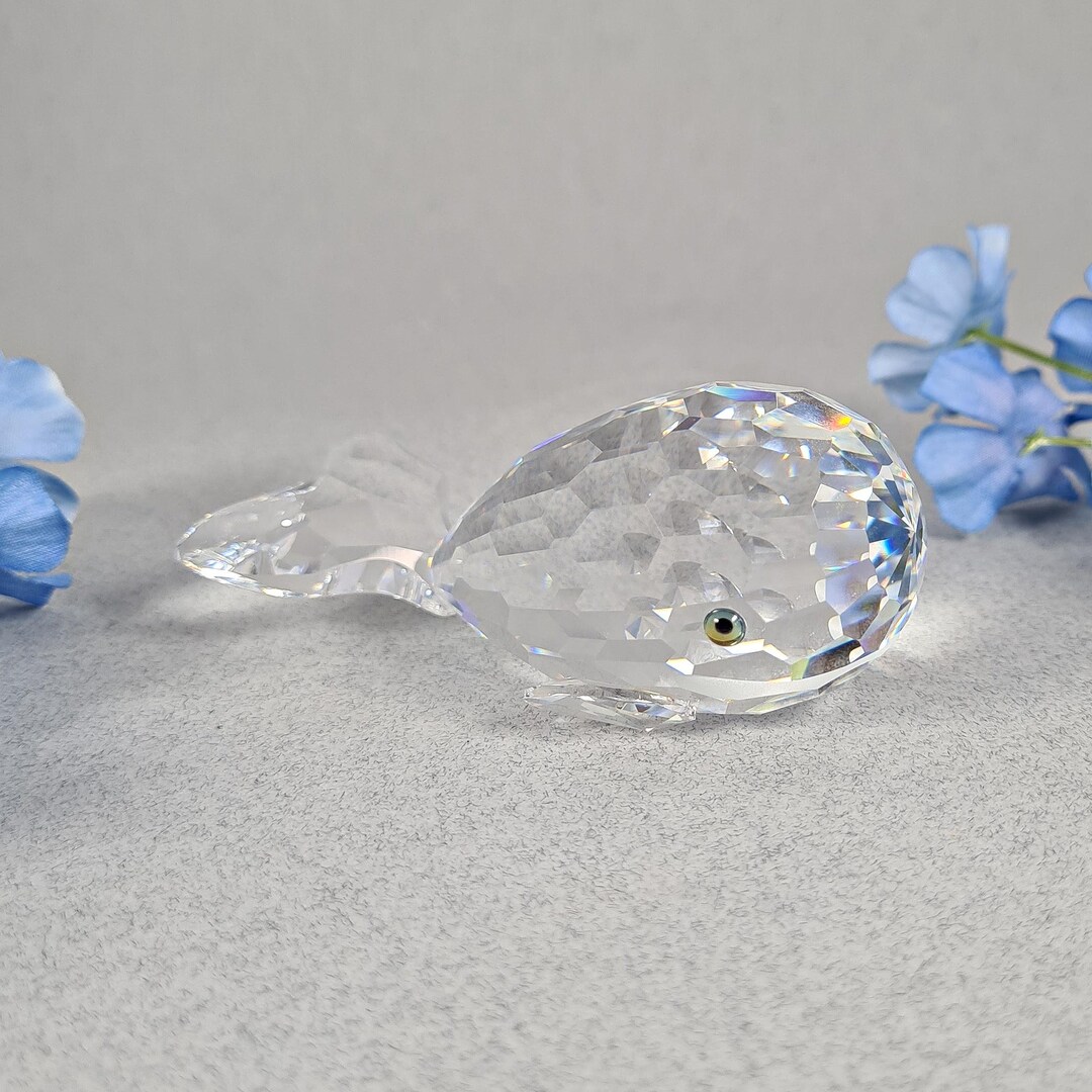 Swarovski Smiley Whale Figurine, Crystal Moby Dick Ornament 014483 ...