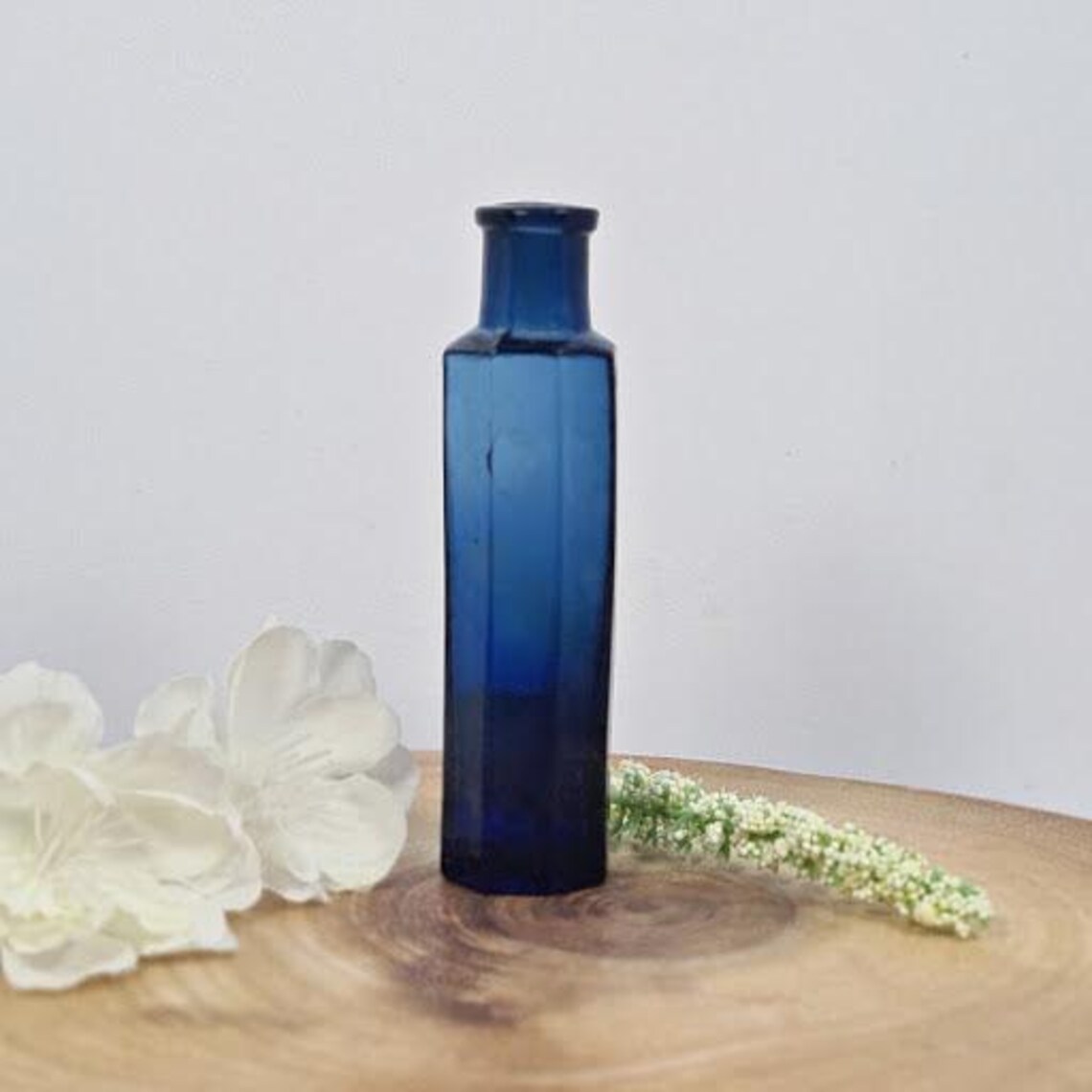 Vintage Cure Bottle, Cobalt Blue Antique Bottle, Medicine / Ointment ...
