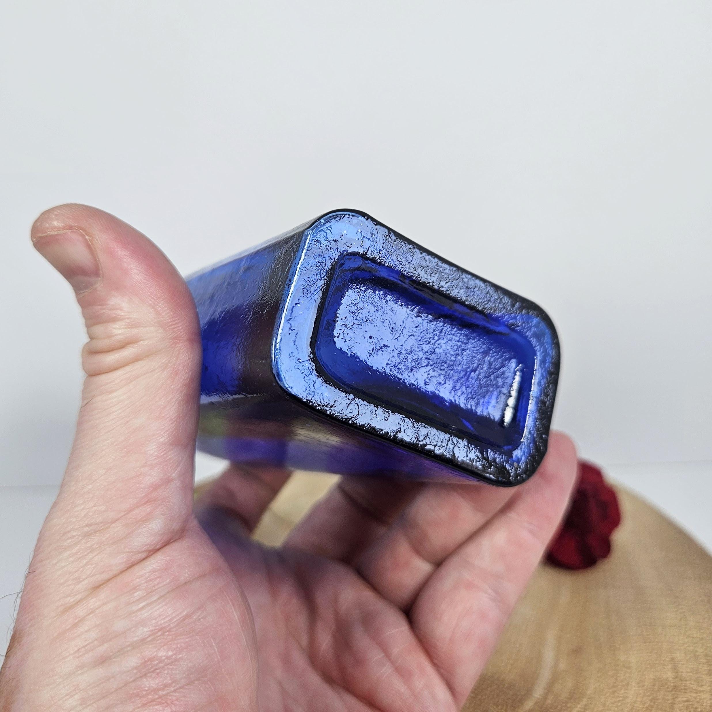 Antique Poison Bottle, Old Vintage Chemical Bottles, Cobalt Blue ...