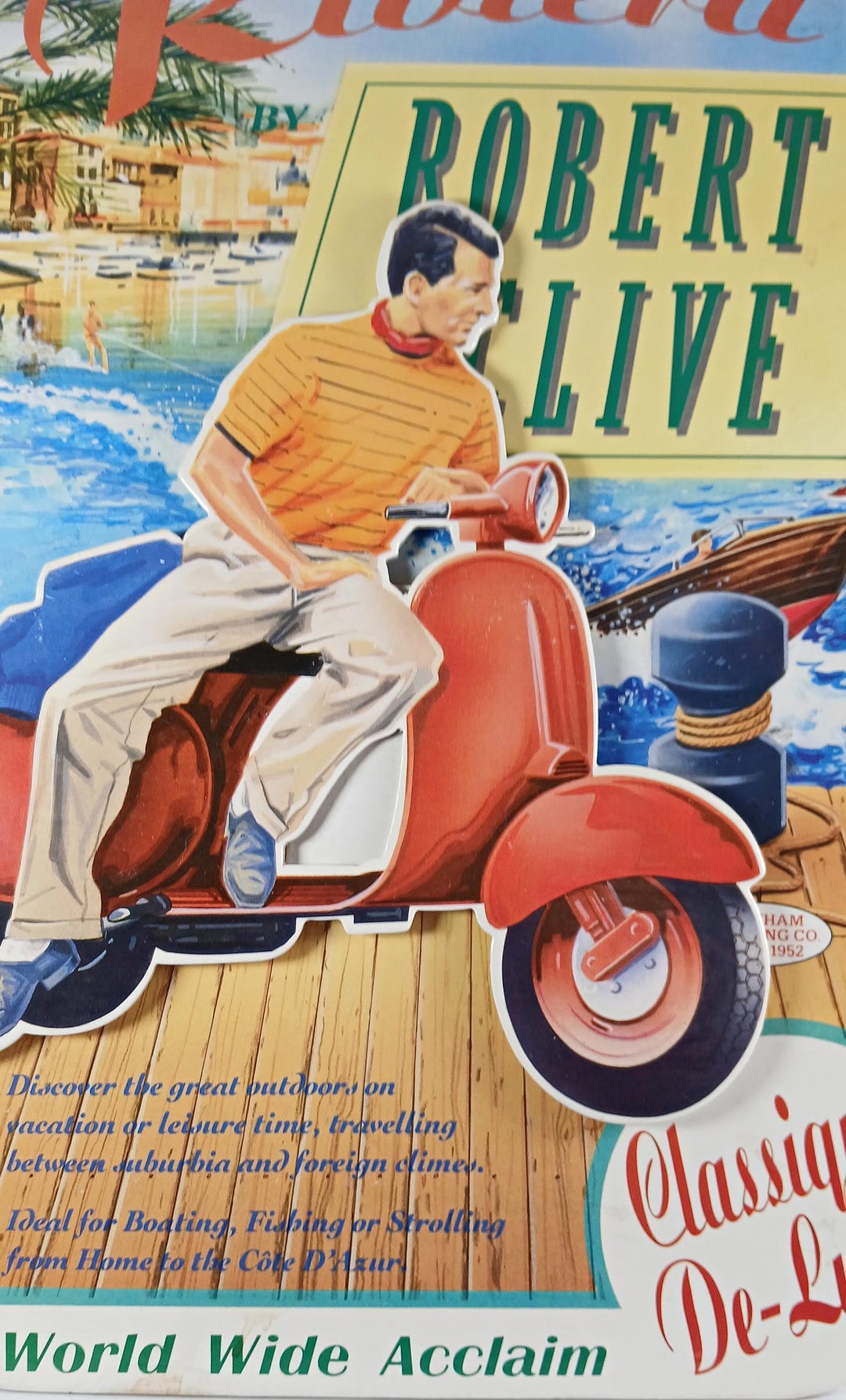 Vintage 1950-60s Advertising Show Card, Showcard Sign. Robert Clive ...